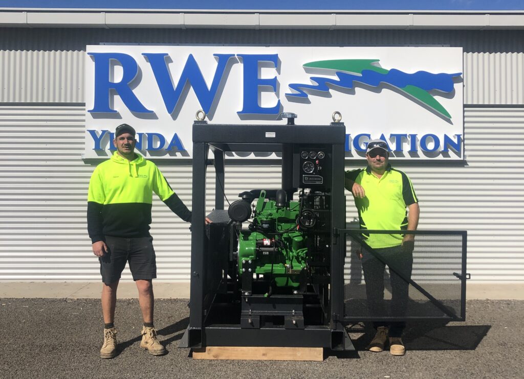 Yenda Prods Irrigation uses John Deere for agricultural pump