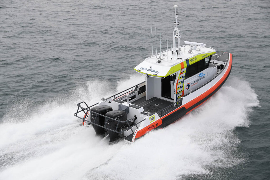 Cox Diesel Outboards Power Cordina Marine WA Rescue Vessel